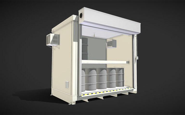 20' x 12' x 11' Tote Storage Building - US Hazmat Storage