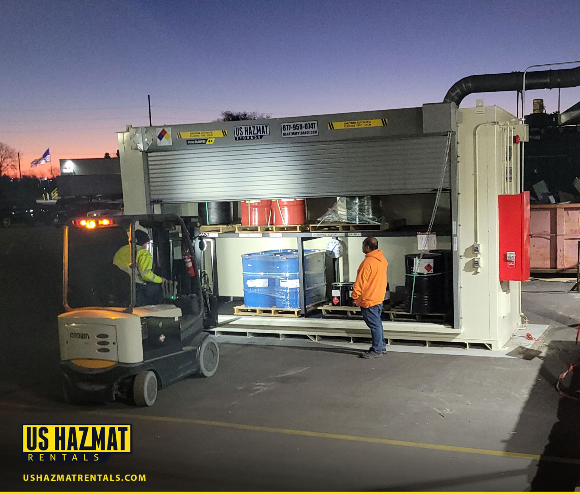 Bunded Storage for Secondary Spill Containment - US Hazmat Storage